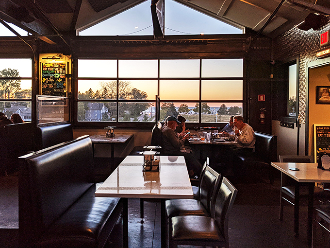 Sunset and pizza—name a more iconic duo. I'll wait. (Spoiler: You can't!)