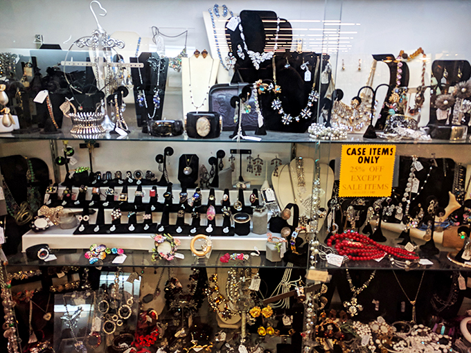 Baubles, bangles, and beads, oh my! This jewelry collection is so dazzling, it could outshine the Kardashians at a red carpet event.