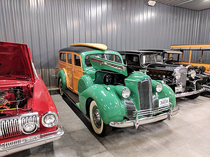These classics are lined up like beauty pageant contestants. Each one vying for the title of "Miss Congeniality" in the automotive world.