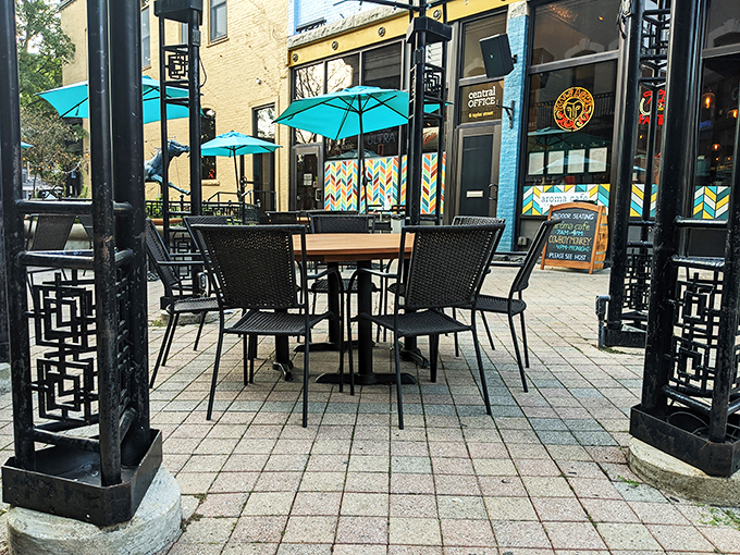 Al fresco fiesta! Cowboy Monkey's outdoor seating is where fresh air meets fresh flavors for a truly refreshing dining experience.