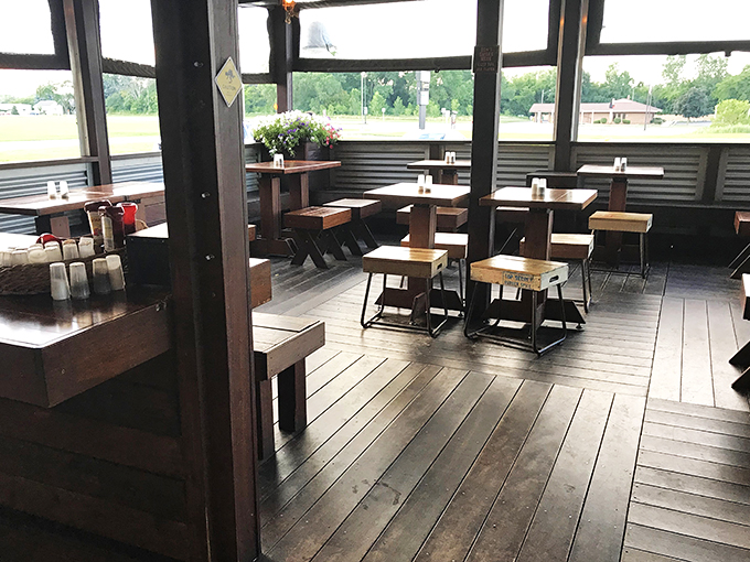 Al fresco dining with a side of charm. This patio is perfect for soaking up sunshine and good vibes.