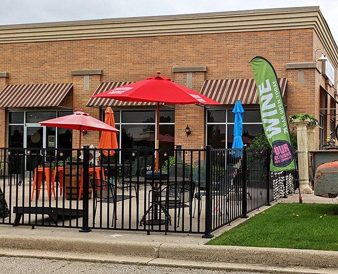 Alfresco indulgence! This patio is perfect for savoring your treats while people-watching. Just watch out for seagulls eyeing your Danish!