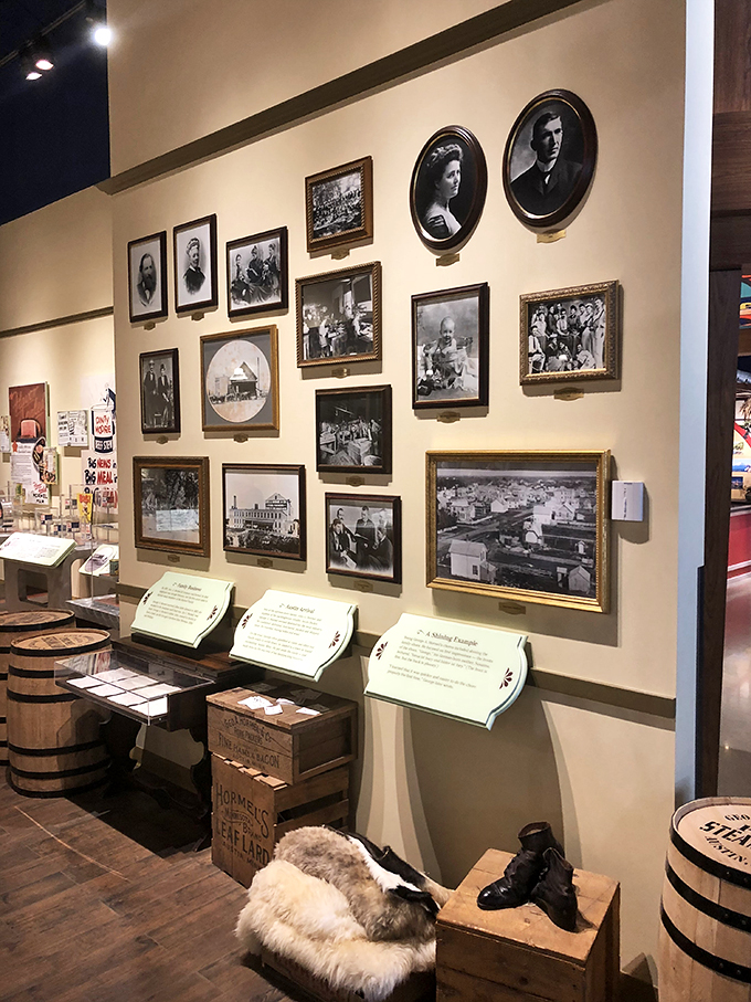 Faces of SPAM: A wall of memories showcasing the people behind the pork, proving it takes a village to raise a canned meat empire.