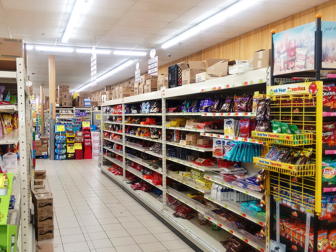 Snack attack central, part deux! This aisle is where willpower comes to die and impulse buys are born. Remember, it's not hoarding if it's delicious.