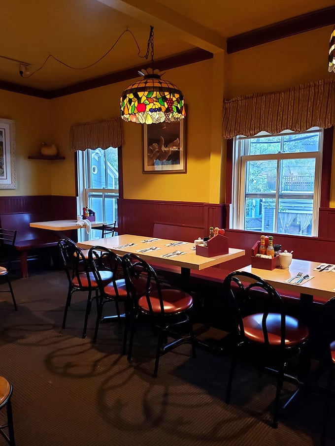 Cozy corners and warm light&mdash;the perfect setting for plotting world domination&hellip; or just your next meal.