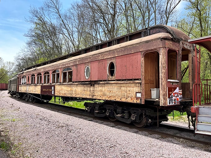 A diamond in the rough. This weathered carriage is just waiting for its Cinderella moment &ndash; restoration volunteers, assemble!