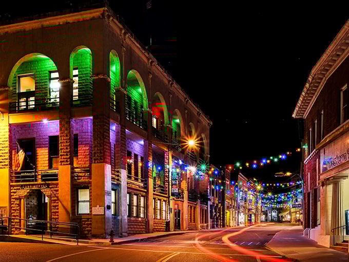 Bisbee's Holiday Light Tour: It's like a Christmas parade and history lesson had a baby... on a fire truck.