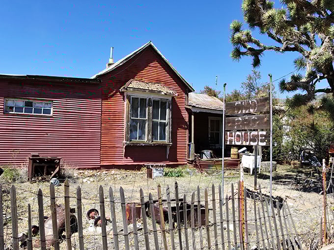 Ghost town meets art gallery in this colorful former mining community. It's like someone spilled a rainbow in the desert!