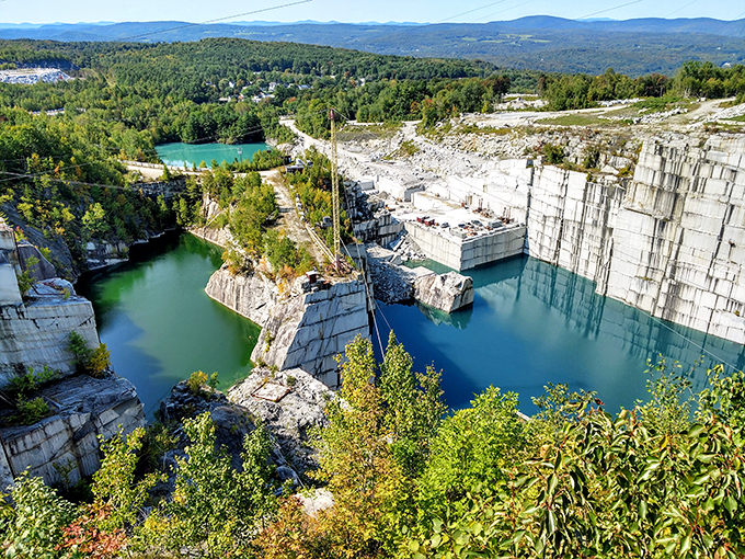 Granite as far as the eye can see. It's like the Grand Canyon, but make it New England.