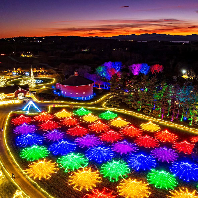 Cruise into a holiday time machine. Shelburne Museum's festive grounds are a must-see stop on your yuletide journey.
