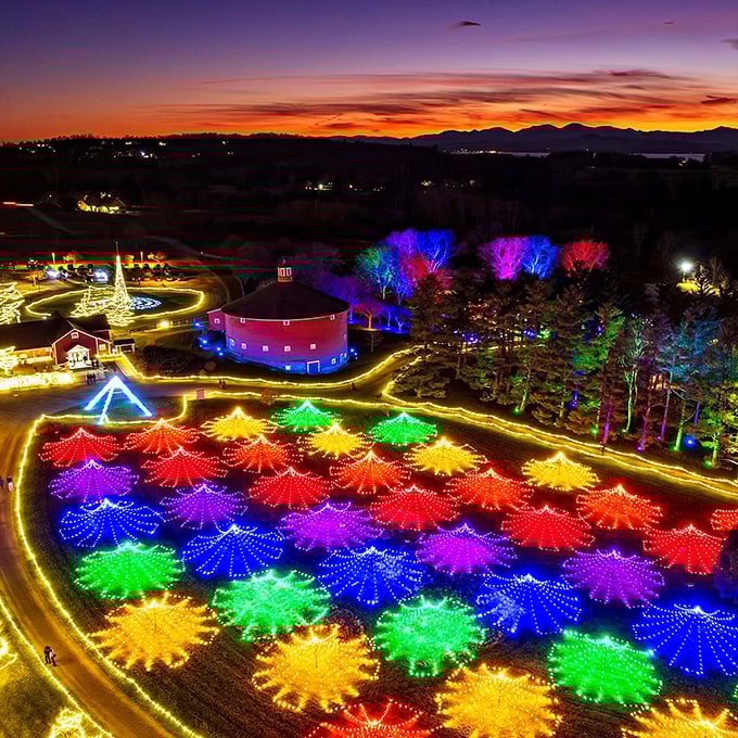 Shelburne: Where history gets a holiday makeover. The museum grounds transform into a twinkling winter wonderland.