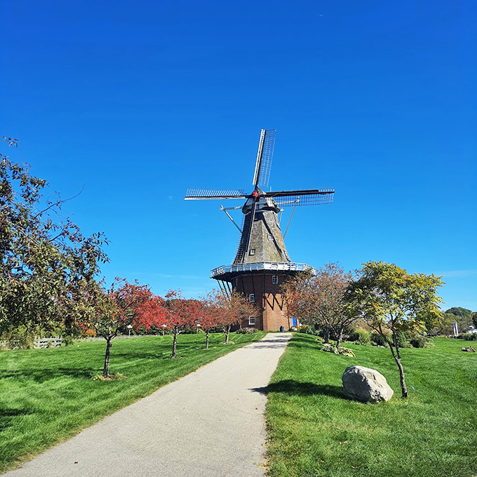 Holland's slice of the Netherlands. This windmill is working so hard, it might just blow you away&mdash;hopefully towards the tulip fields!