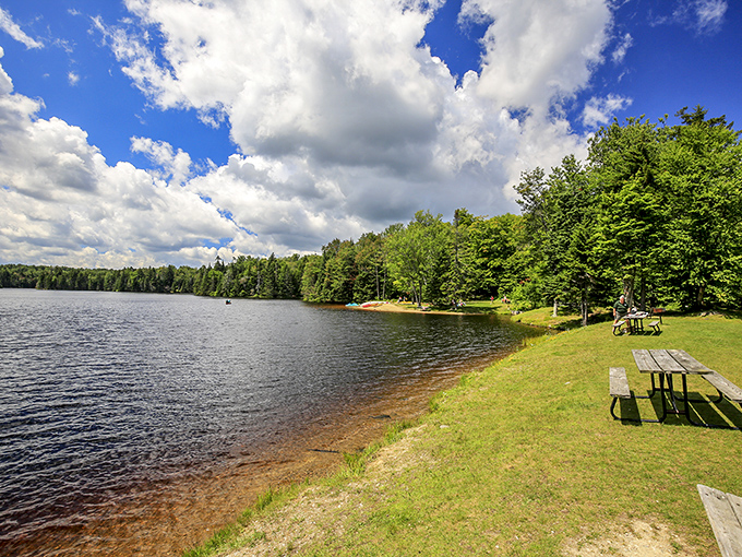 Woodford's alpine air: Breathe deep and feel your worries float away like clouds over the mountains.