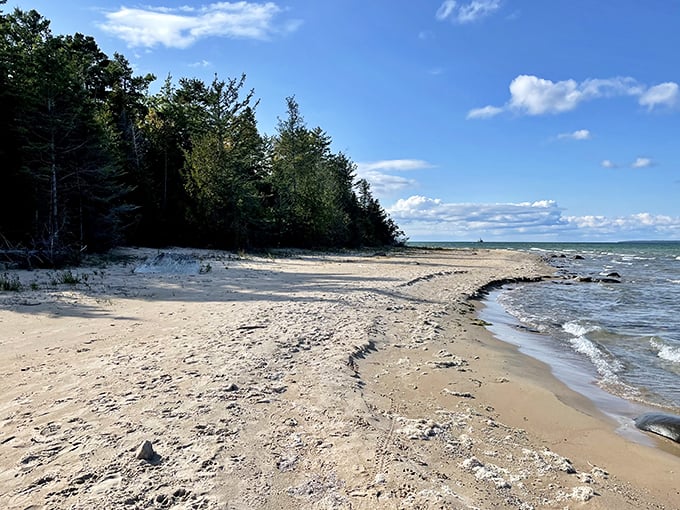 Where three Great Lakes meet. Cheboygan State Park: the beach equivalent of a three-ring circus.