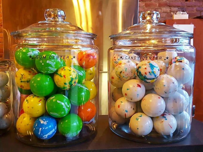 Gumball galore! These colorful spheres of childhood nostalgia are like edible marbles for your mouth. Let the games begin!
