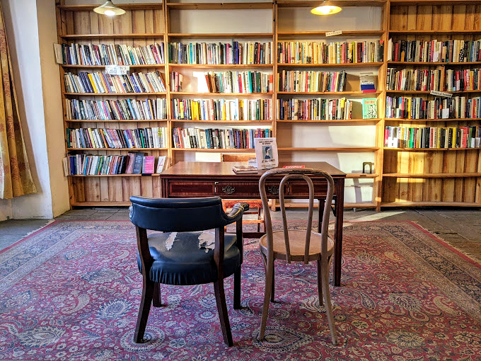 A symphony of spines! Myopic's carefully curated shelves are a visual feast, promising adventures in every genre.