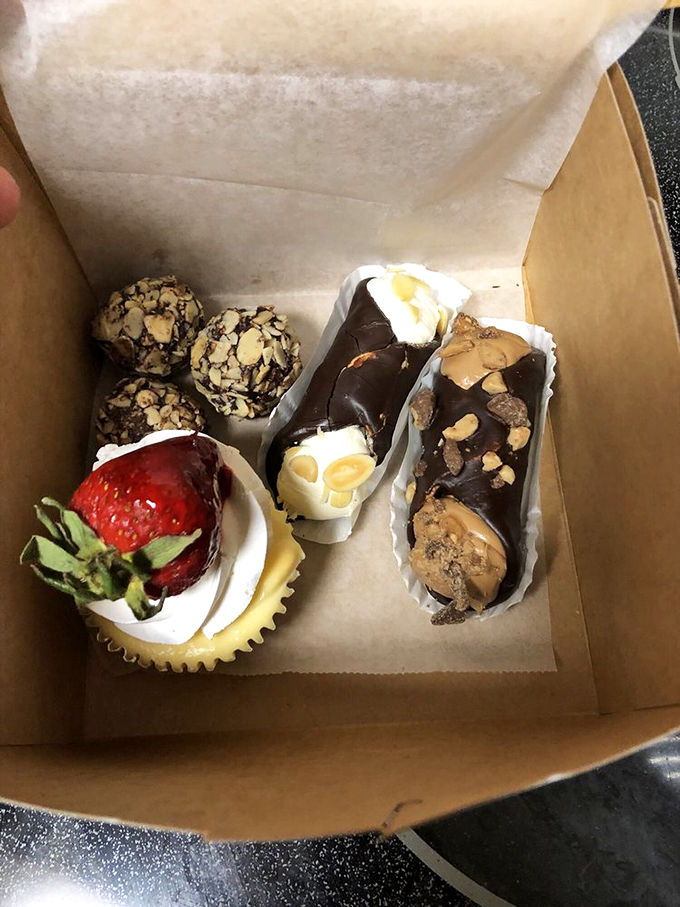 A box of joy, wrapped up and ready to go! It's like Christmas morning for your taste buds, no matter what time of year.