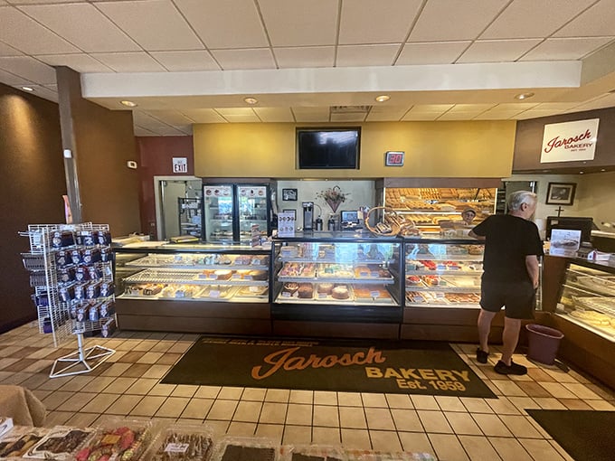 The great donut debate: To share or not to share? That customer's smile suggests they've made the right choice.