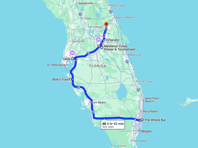 13 florida most unusual restaurants map