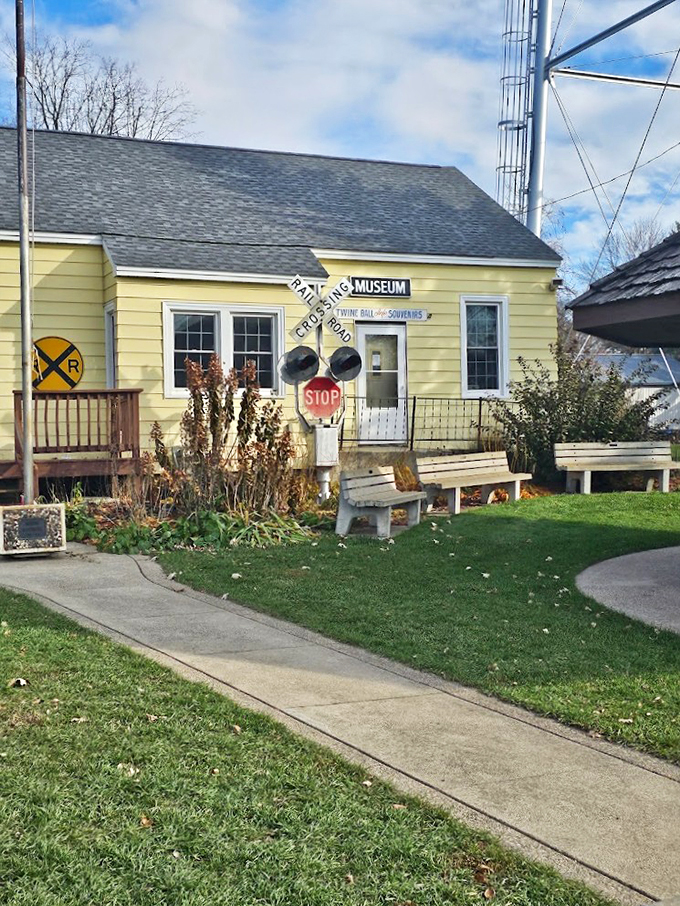 Stop in the name of twine! This quirky entrance is your gateway to a world of stringy wonders.