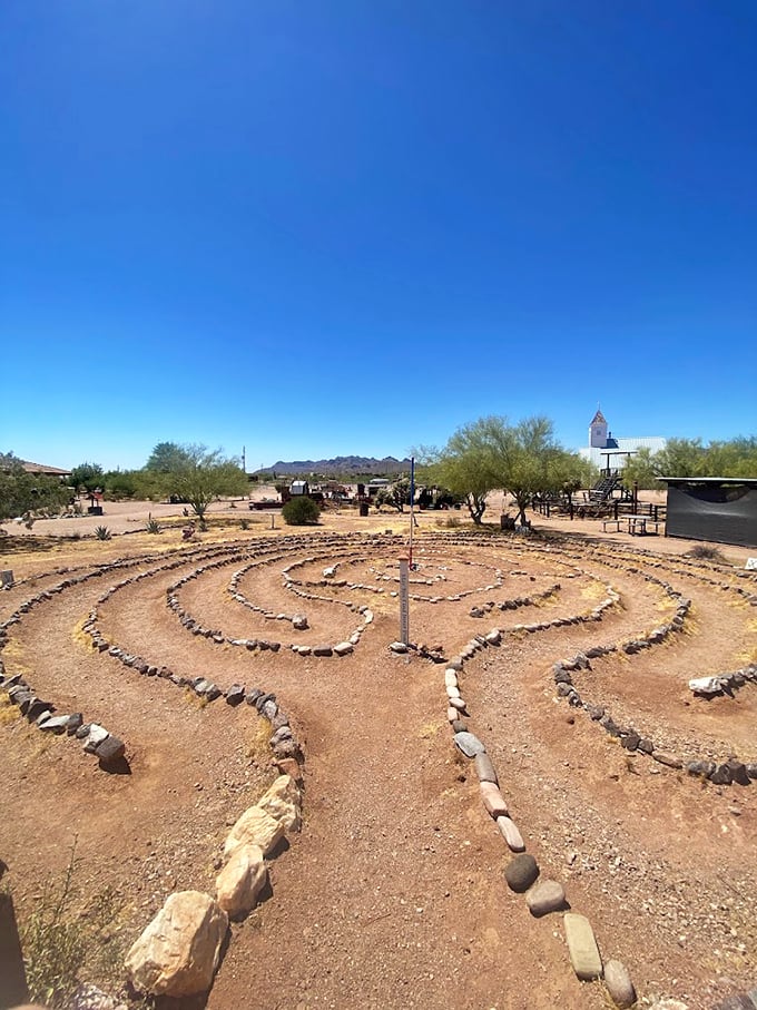 A meditation maze in the desert? It's like yoga for cowboys &ndash; find your center while dodging cacti and searching for gold.