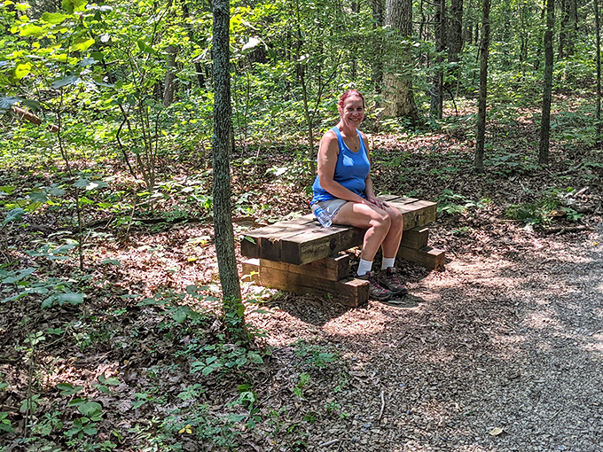 The best seat in the house? It's wherever you plant yourself in this green cathedral. Take a load off and soak it all in.