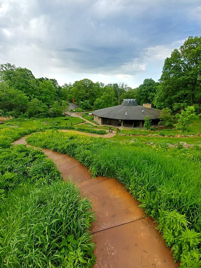 Follow the yellow brick... err, limestone road! This winding path through the garden is your ticket to both above-ground and underground wonders.