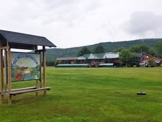 "Post Mills Soaring Club" - where dreams take flight and puns soar to new heights. Prepare for some uplifting experiences!