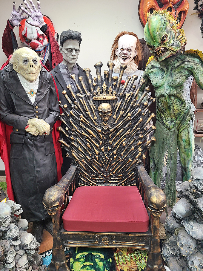 Game of Bones, anyone? This macabre throne would make even the Night King jealous. Winter isn't just coming; it's here to stay!