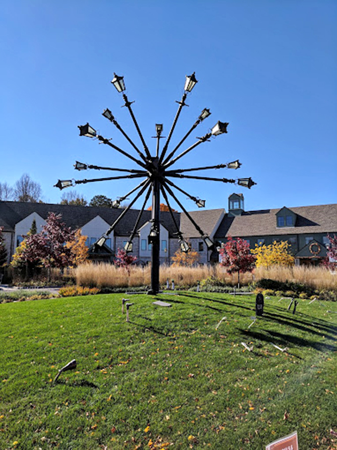 Illuminating art! This street lamp sculpture proves that even functional objects can be beautiful.