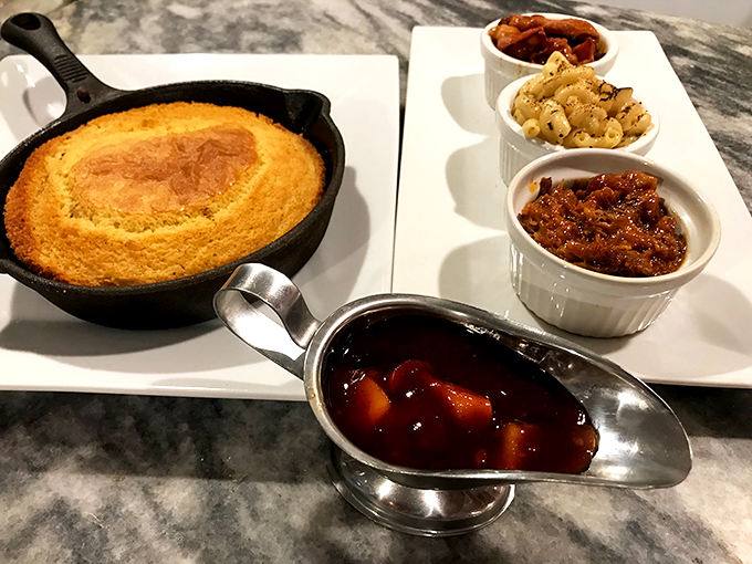 Breakfast fit for a king, served with a side of Midwest charm. That cornbread might just be your new crown jewel.