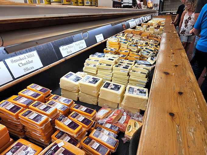 Cheese, cheese, as far as the eye can see! This selection is so vast, you might need a map to navigate it.