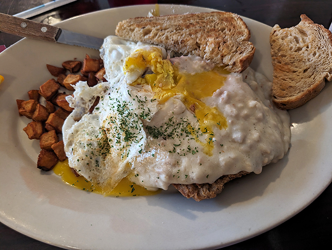 The king of comfort food! This country fried steak is so tender, it practically melts in your mouth. Resistance is futile.