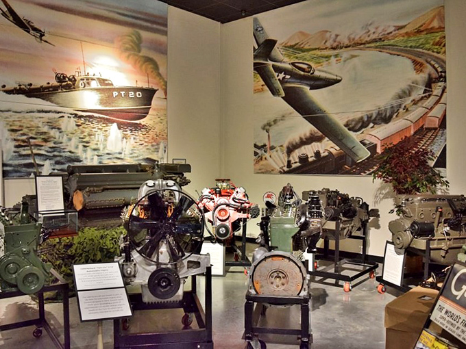 Under the hood and larger than life! These mighty engines are like a symphony of pistons and power - music to any gearhead's ears.