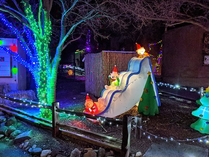 Santa's desert outpost: Heritage Park gets a twinkling makeover that would make even the Grinch's heart grow three sizes.