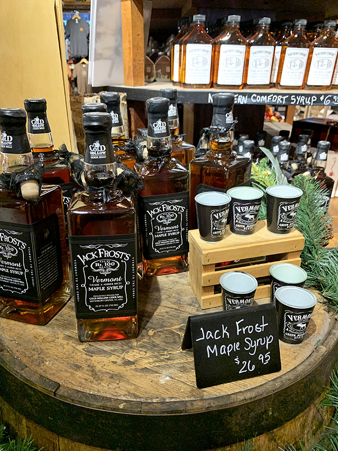 Maple syrup galore! Jack Frost nipping at your nose? Warm up with these bottles of liquid gold.
