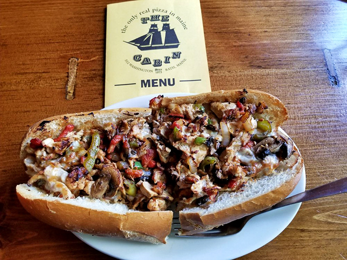 Behold, the sandwich that ate Bath! This beast is so packed, it's practically a meal for a small village.