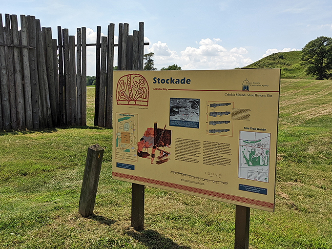 Fort-unately for us, this stockade reconstruction offers a glimpse into prehistoric home security. Take that, ADT!