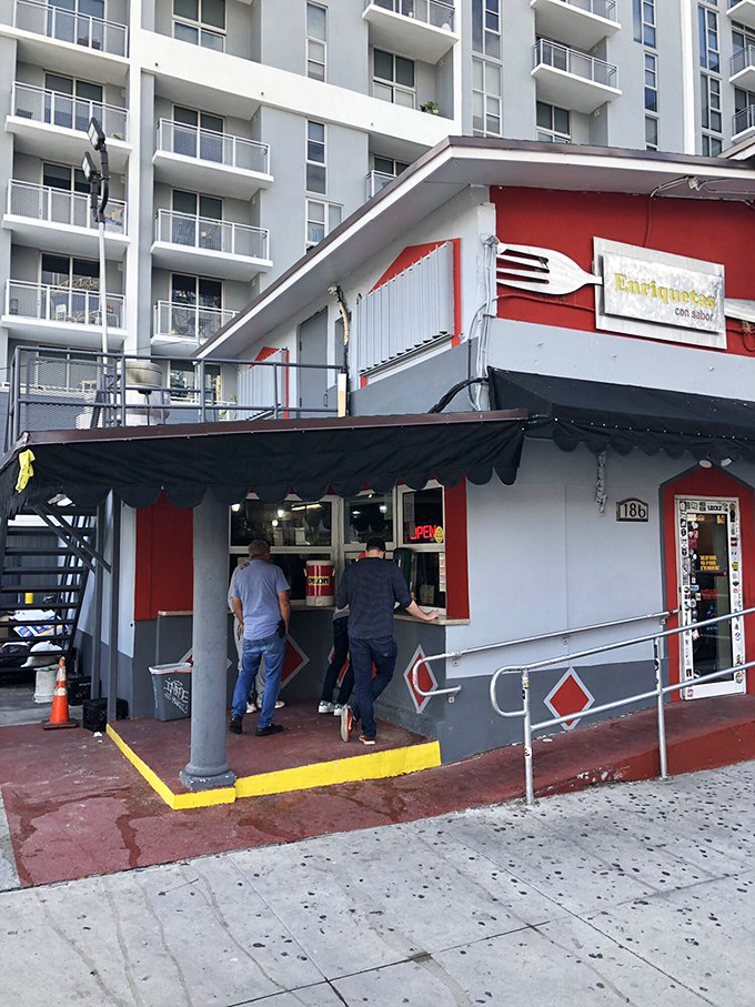 The take-out window: for when you need your Cuban fix faster than you can say "I'll be back for seconds!"