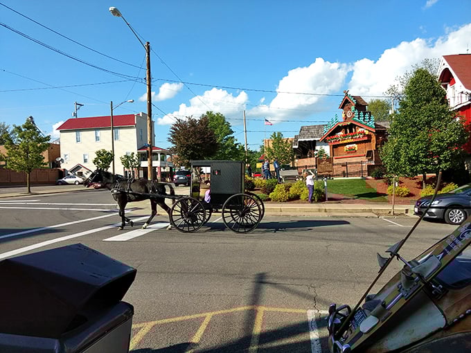 Amish buggies and cuckoo clocks: Sugarcreek's unique blend of cultures creates a tourist spot that's anything but ordinary.