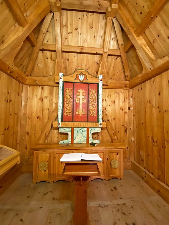 Behold, the pi&egrave;ce de r&eacute;sistance! This altar could make even the most devout IKEA fan convert to the church of handcrafted beauty.