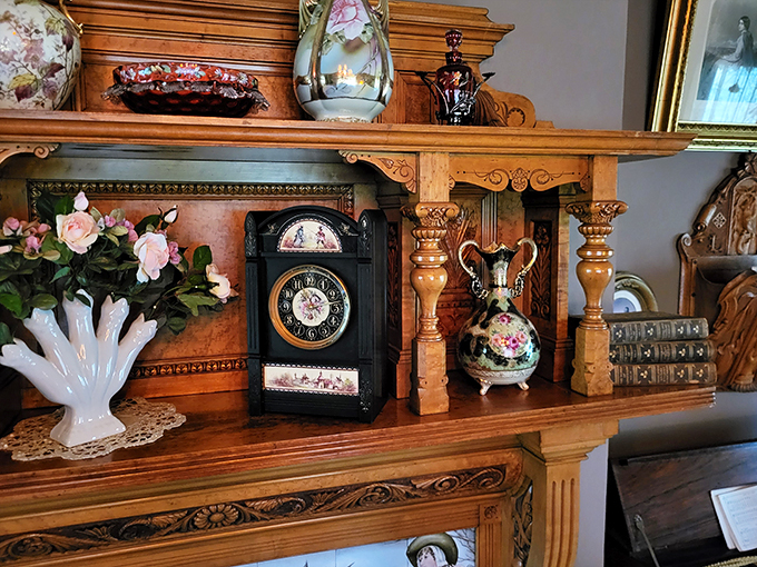Tick-tock, step back in time! These antiques are giving off major 'Beauty and the Beast' vibes, minus the singing furniture.