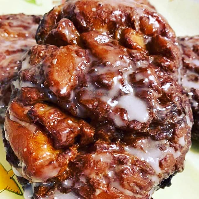 Meet the Godzilla of pastries: the apple fritter. This sweet behemoth is ready to demolish your diet in the most delicious way possible.