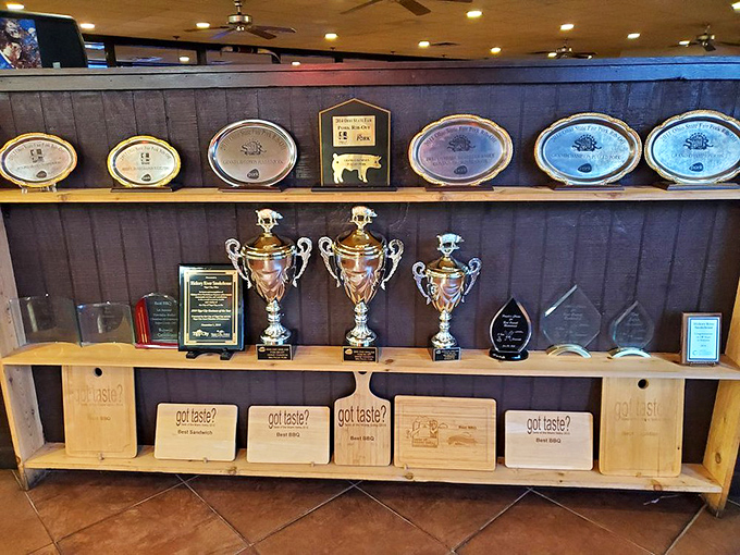 Trophy case or flavor shrine? These awards are proof that Hickory River Smokehouse isn't just good &ndash; it's "write home to mama" good.
