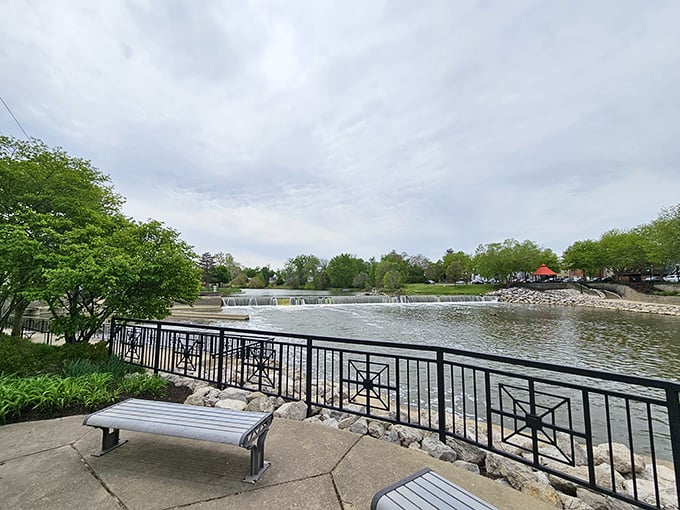 The perfect spot for some riverside contemplation. Just don't let the peaceful view lull you into missing the museum's closing time!