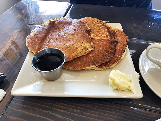 Stack 'em high, watch 'em fly! These classic pancakes are so good, they might just float right off your plate and into pancake heaven.