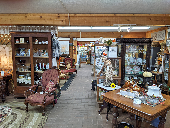 Welcome to the museum of everyday life! These display cases are like time capsules, each shelf a different chapter of Americana.