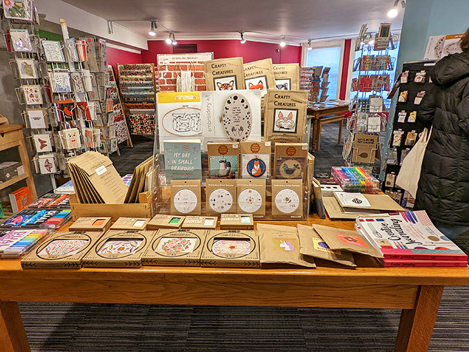 Craft supply heaven or organized chaos? At Anthology, it's a delightful bit of both.