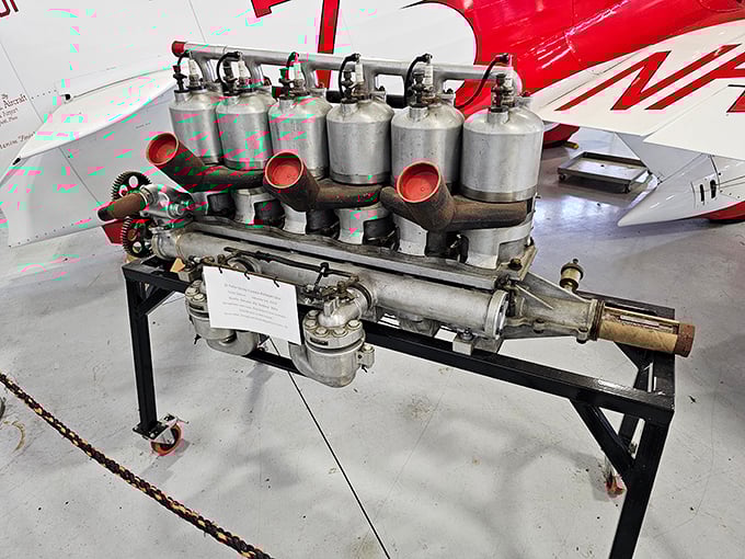 This isn't your grandpa's lawnmower engine. This beast could probably power a small town... or at least a really impressive go-kart.