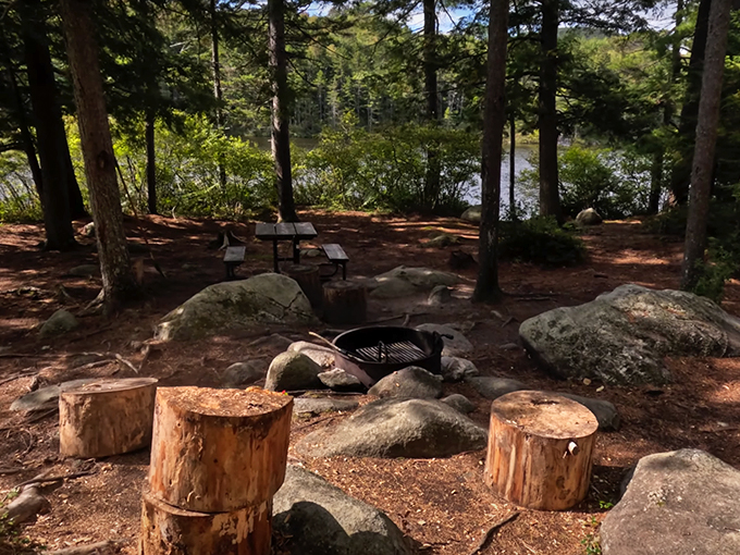 S'more than just a campfire! This rustic fire pit is your ticket to gooey marshmallow bliss and starry-night stories.